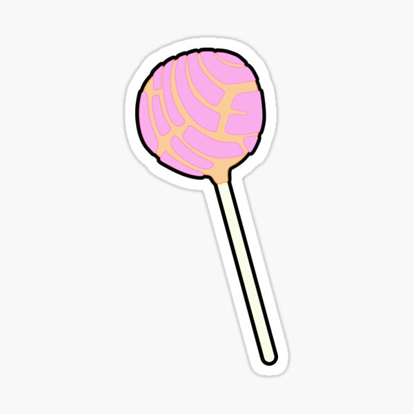 "Pink pan dulce cake pop " Sticker for Sale by Lizardherder | Redbubble