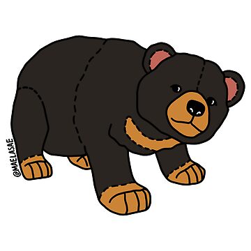 "Sun Bear Plush" Sticker for Sale by Maelasae | Redbubble