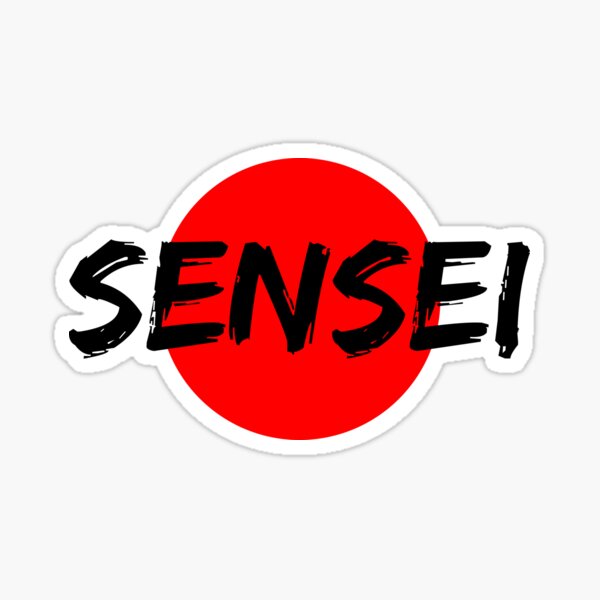 "Sensei Japan" Sticker for Sale by janpanJAPAN | Redbubble
