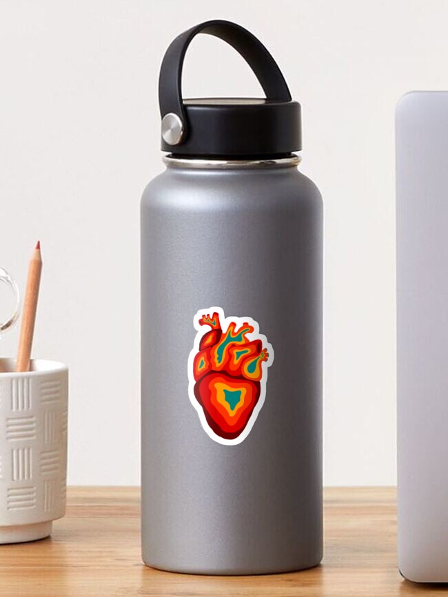 "thermal heart " Sticker for Sale by dalidoodles | Redbubble