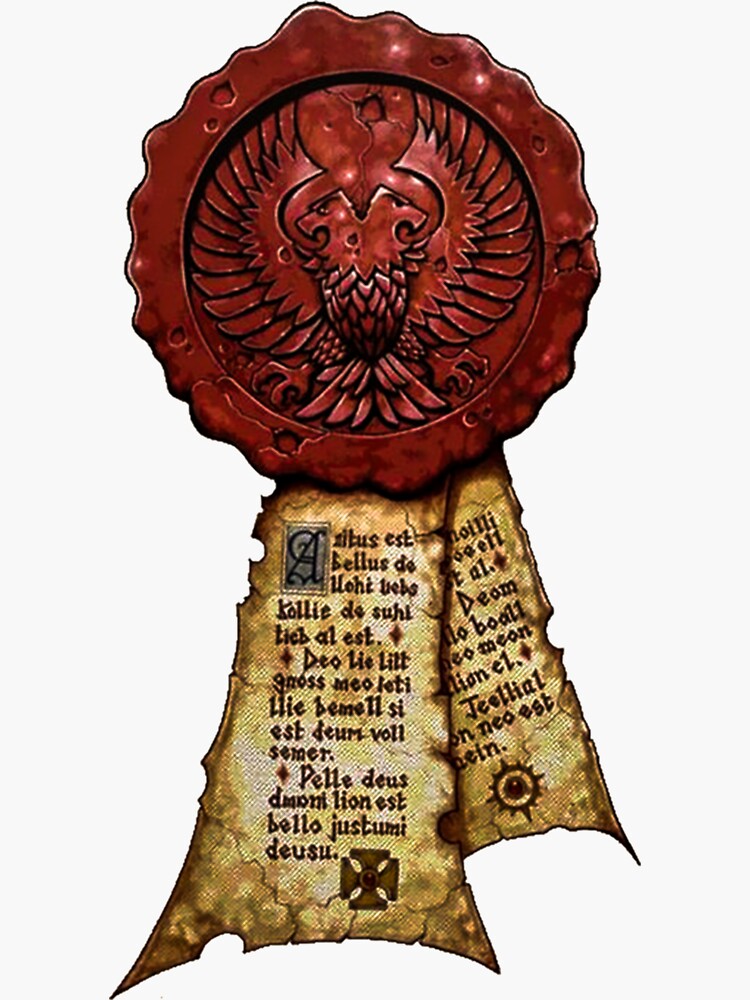 "Seal of Purity " Sticker for Sale by bridgetmanfred | Redbubble