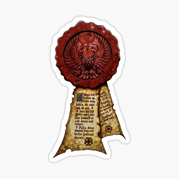 "Seal of Purity " Sticker for Sale by bridgetmanfred | Redbubble