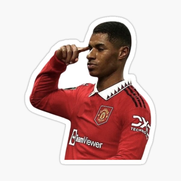 "Rashford New Goal Celebration " Sticker for Sale by ijdesigns | Redbubble