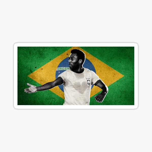 "pele legend soccer" Sticker for Sale by Moelleros | Redbubble