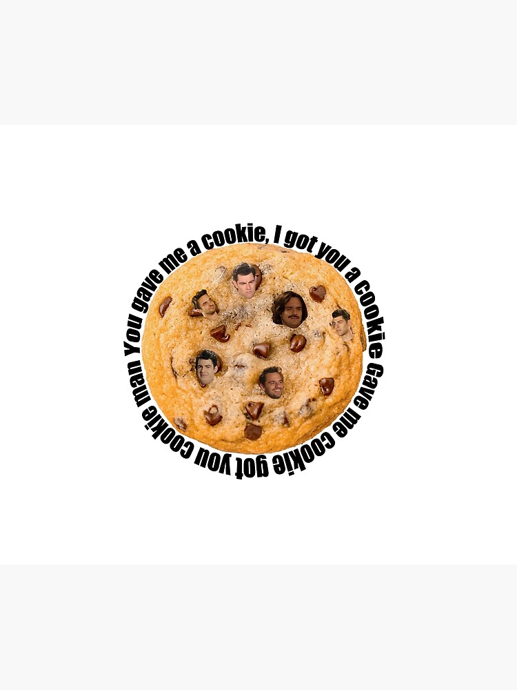 "Nick and Schmidt on a cookie (from New Girl)" Poster for Sale by ...