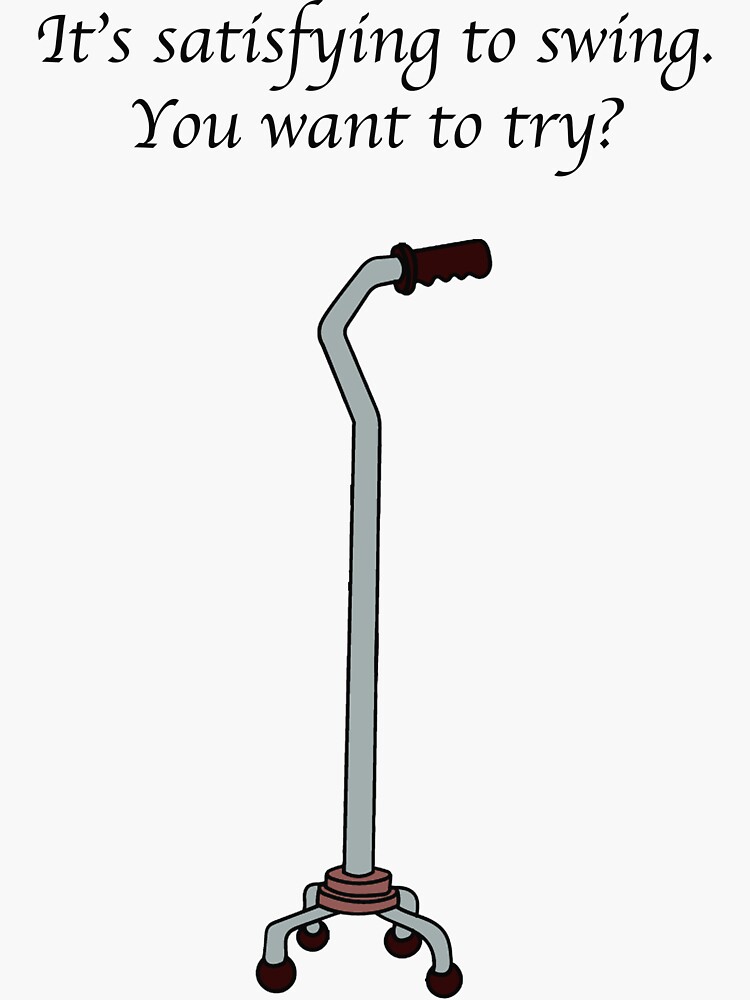 "James' Cane" Sticker for Sale by ThePureAudacity | Redbubble