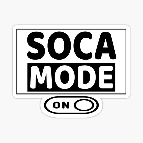"Soca Mode Brand Logo in White Print - Soca Mode" Sticker for Sale by ...