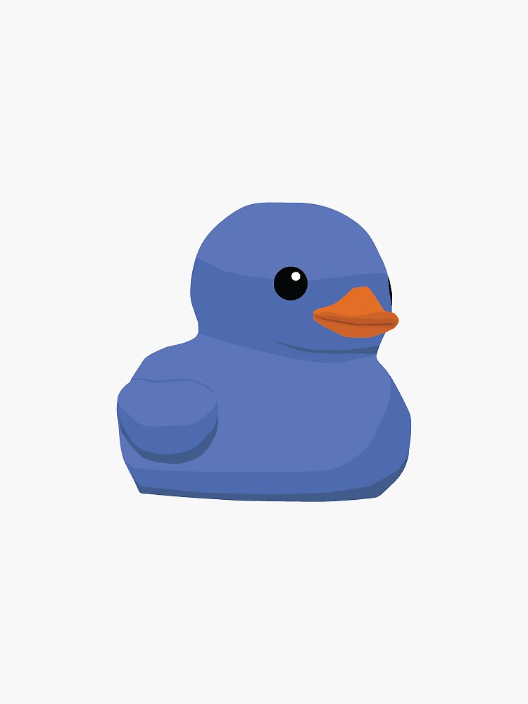 "Blue Canadian Rubber Duck Design " Sticker by toriasharrow | Redbubble