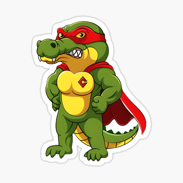 "strong crocodile with many muscles" Sticker for Sale by Misticall ...
