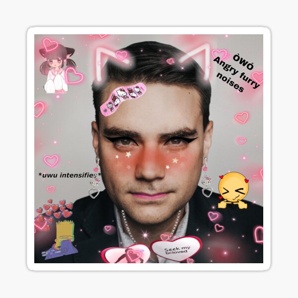 "Uwu Ben Shapiro" Sticker for Sale by KuntzRus | Redbubble