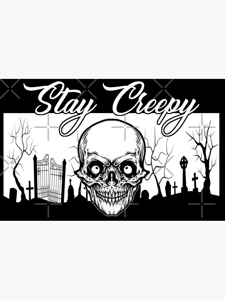"Stay Creepy Goth Tee" Sticker for Sale by DidUKnowOffical | Redbubble