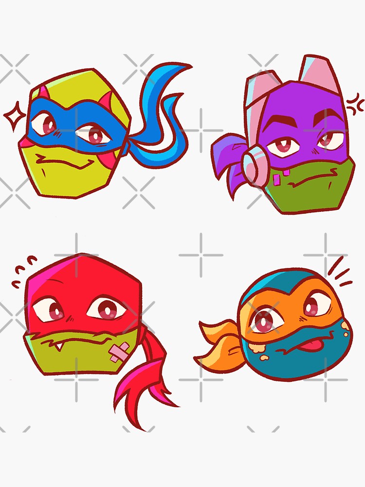 "It's them- Rise of the TMNT" Sticker for Sale by vimiyui | Redbubble