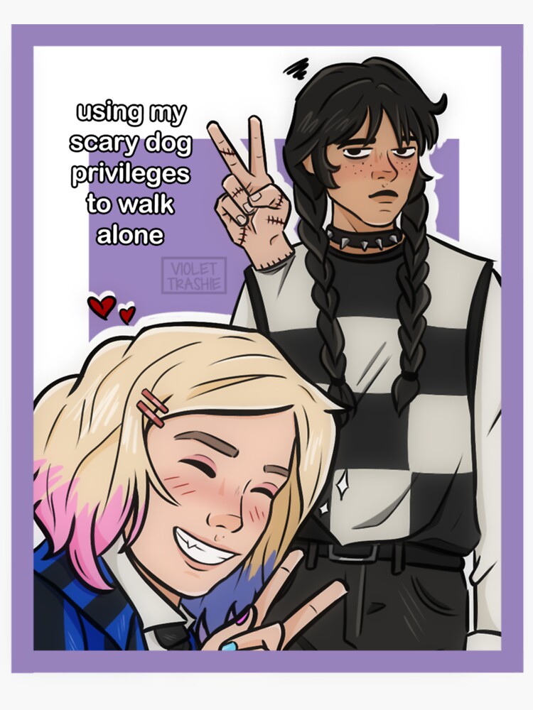 "Scary dog wenclair " Sticker for Sale by BevisytClement | Redbubble