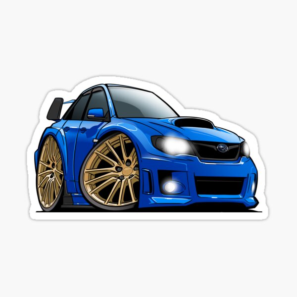 Sticker for Sale mit Subaru Impreza WRX STI GR Widebody von Brad Van Geest