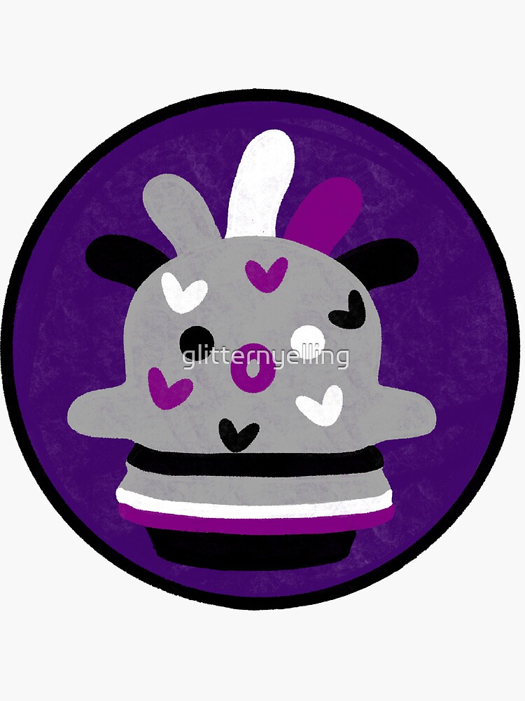 "Ace/Demi Squeakoid" Sticker for Sale by glitternyelling | Redbubble