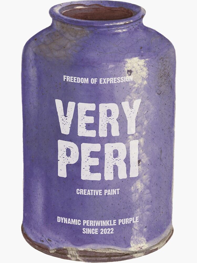 "Color of The Year 2022 - Very Peri" Sticker for Sale by Vintagrafica ...