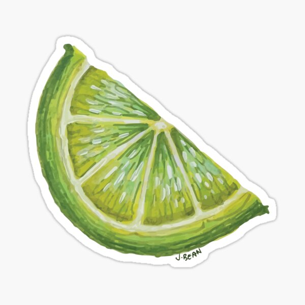"Lime Wedge" Sticker for Sale by Jennachaplin | Redbubble