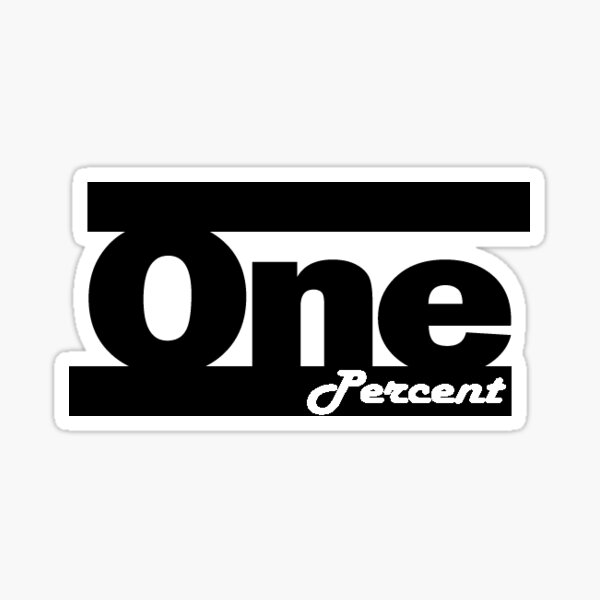 "The One Percent" Sticker for Sale by OneGrantJones | Redbubble