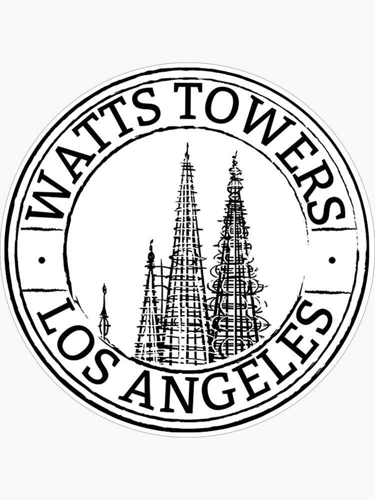 "Watts Towers South Central Los Angeles California" Sticker for Sale by ...