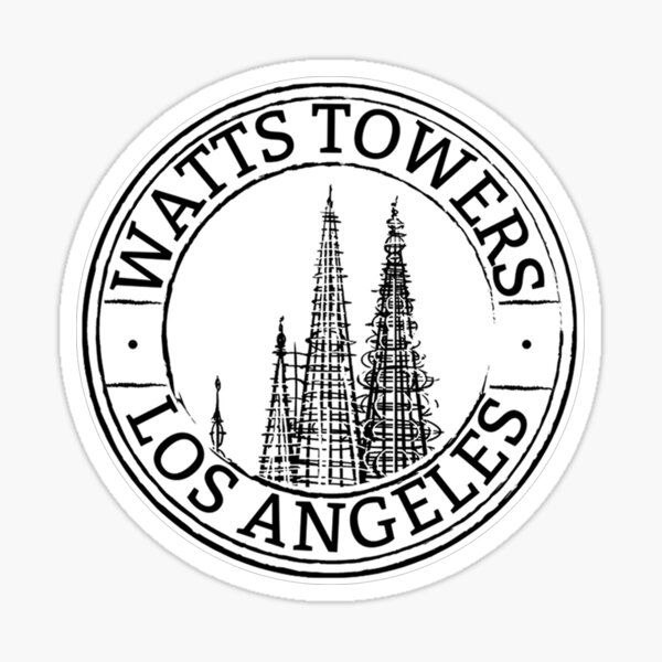 "Watts Towers South Central Los Angeles California" Sticker for Sale by ...