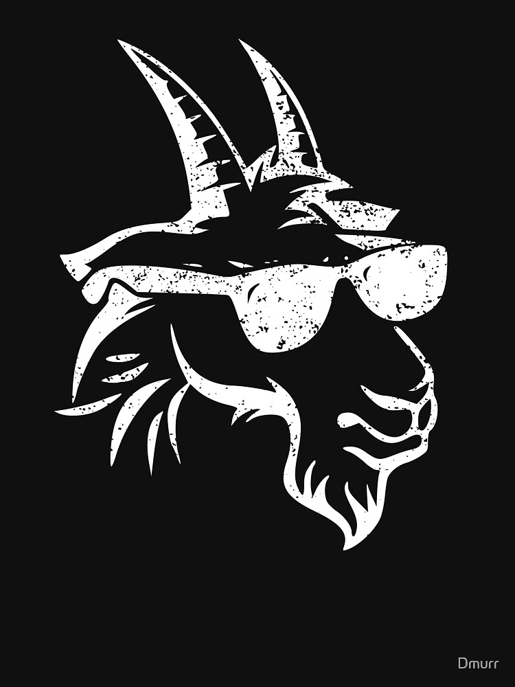 "Goat With Sunglasses, Funny Novelty Merch" T-shirt by Dmurr | Redbubble