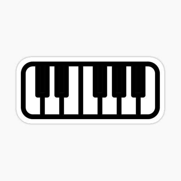 "Piano Design" Sticker for Sale by fun-times-store | Redbubble