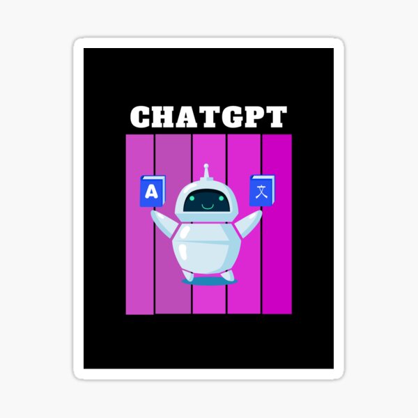 "chat gpt" Sticker for Sale by DR-DEMON | Redbubble