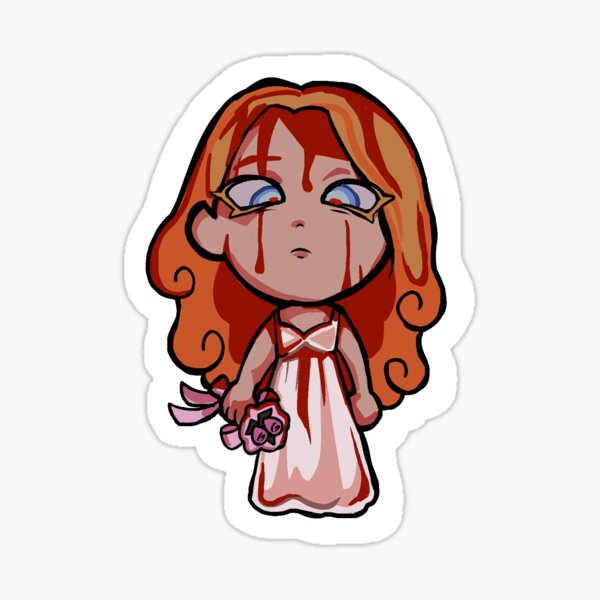 "carrie 1976 chibi" Sticker for Sale by meoshop | Redbubble