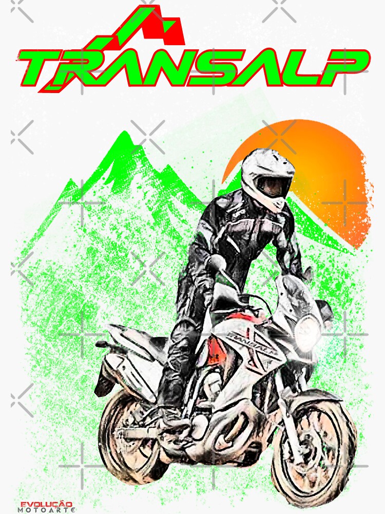 "Transalp 700 Classic Big trail" Sticker for Sale by Evomotoarte ...