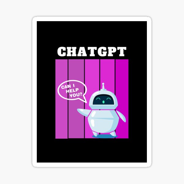 "chat gpt design :The Intelligent Choice" Sticker for Sale by DR-DEMON ...