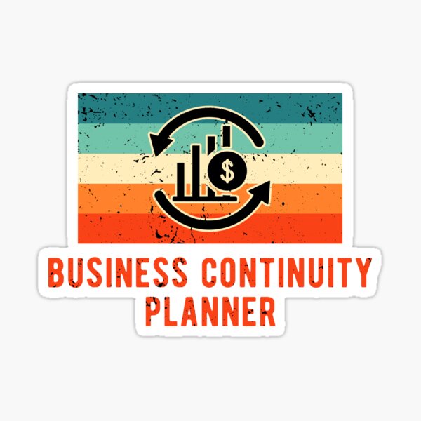 "Retro Vintage Business Continuity Planner" Sticker for Sale by ...