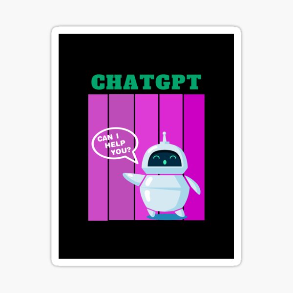 "chat gpt design :The Intelligent Choice" Sticker for Sale by DR-DEMON ...