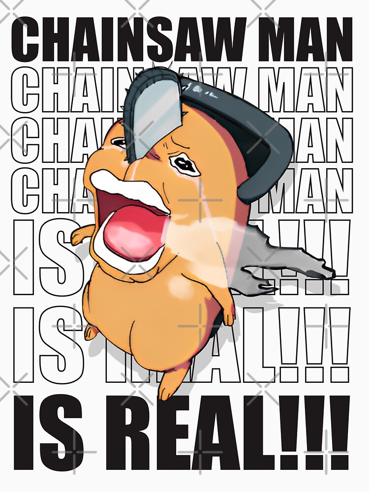 "Pochita Chainsaw Man meme" T-shirt for Sale by carubancreative ...