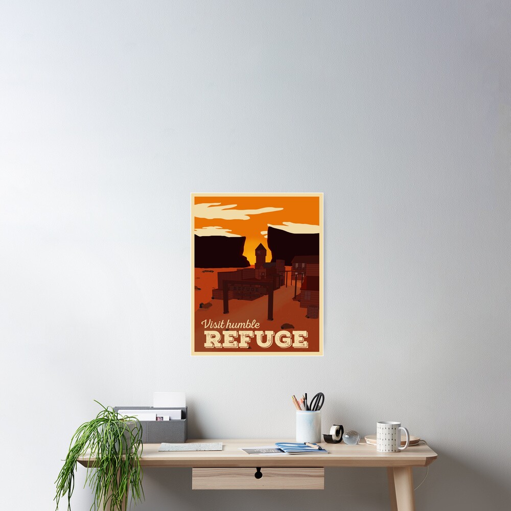 "Refuge Travel Poster" Poster for Sale by atlasbeetles | Redbubble