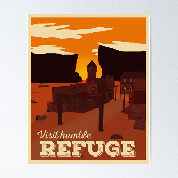 "Refuge Travel Poster" Poster for Sale by atlasbeetles | Redbubble