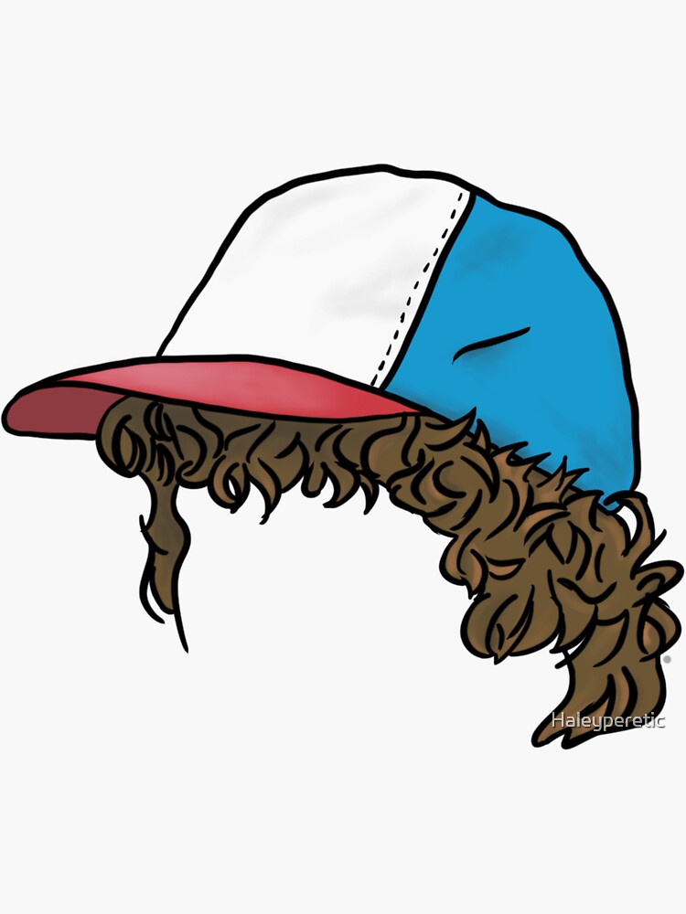 "Dustin's hat" Sticker by Haleyperetic | Redbubble