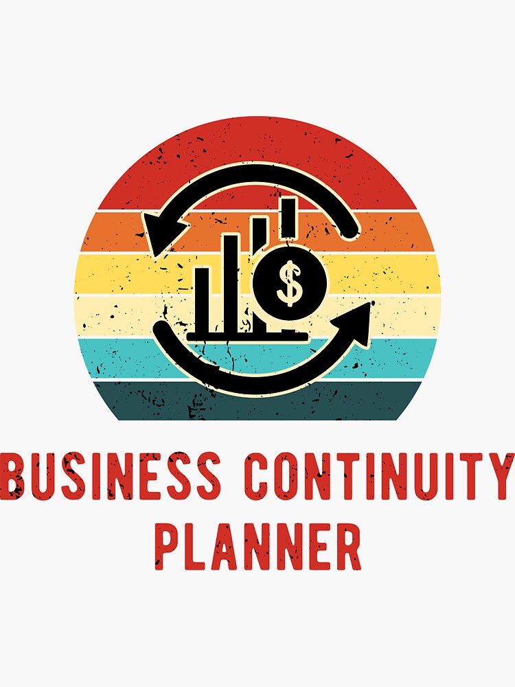 "Retro Business Continuity Planner Vintage " Sticker for Sale by ...