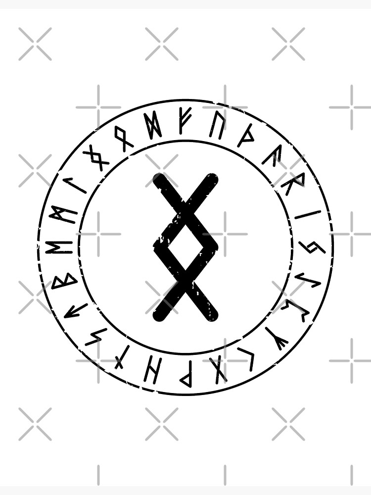 "INGUZ - TRUE LOVE - VIKING RUNE" Poster for Sale by DAKAstudio | Redbubble