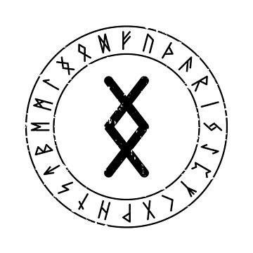 "INGUZ - TRUE LOVE - VIKING RUNE" Poster for Sale by DAKAstudio | Redbubble