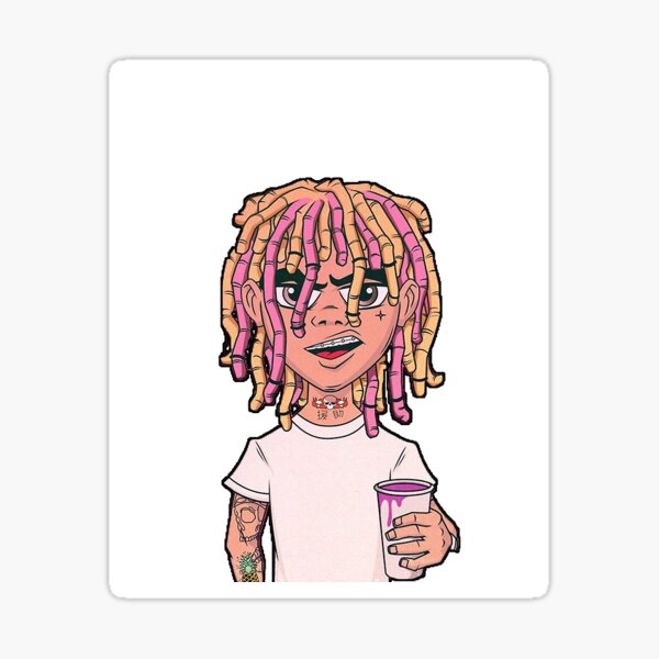"Lil Pump Sticker" Sticker for Sale by dyablade | Redbubble