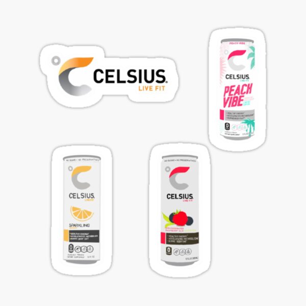 "Celsius bundle " Sticker for Sale by Joseph-Bryan | Redbubble