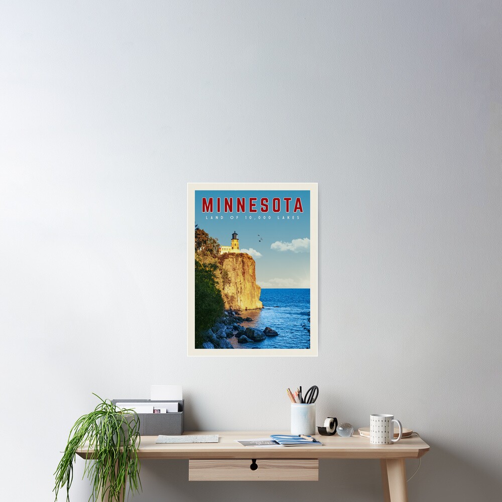 "Minnesota Vintage Travel Poster" Poster for Sale by Vintaprints-co ...