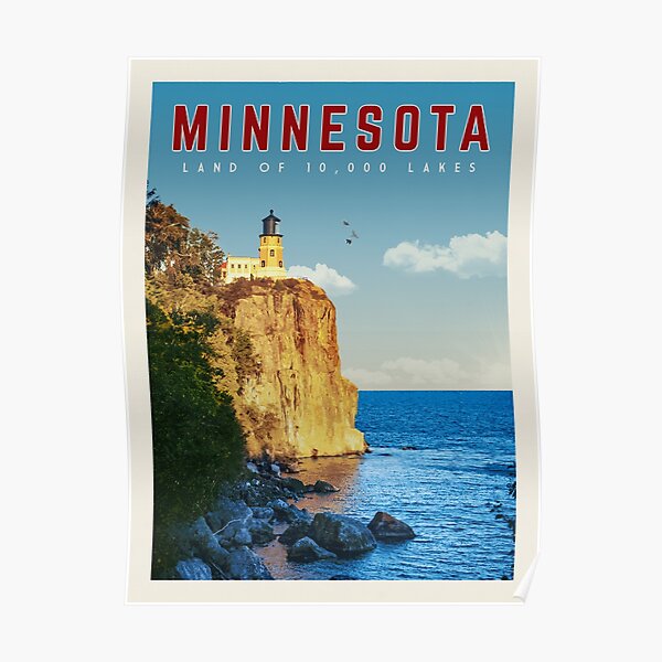 "Minnesota Vintage Travel Poster" Poster for Sale by Vintaprints-co ...