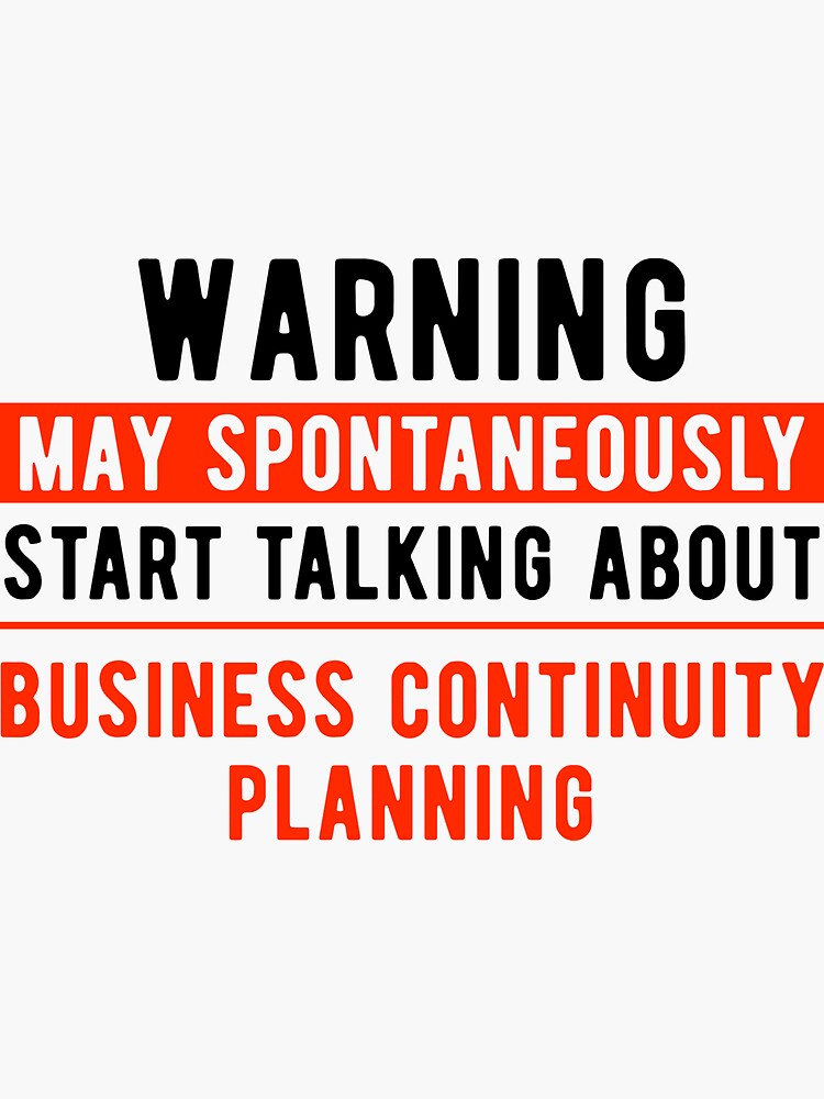 "Business Continuity Planner Love " Sticker for Sale by NestaReign ...