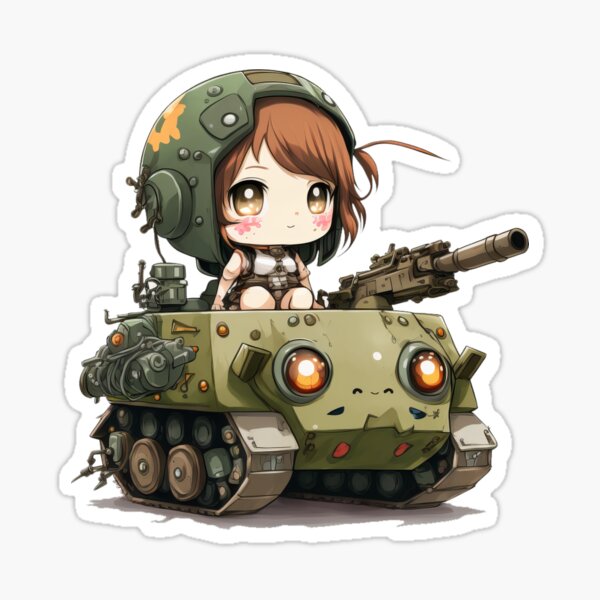 "Chibi Tank Girl" Sticker for Sale by TheChibiStore | Redbubble