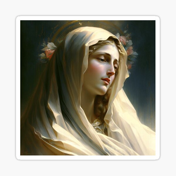 "Mother Mary" Sticker by GabrielMadrasse | Redbubble