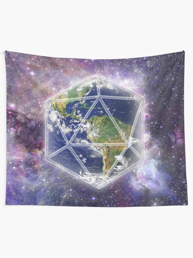 "Dnd - Cosmic d20" Tapestry by DigitalCleo | Redbubble