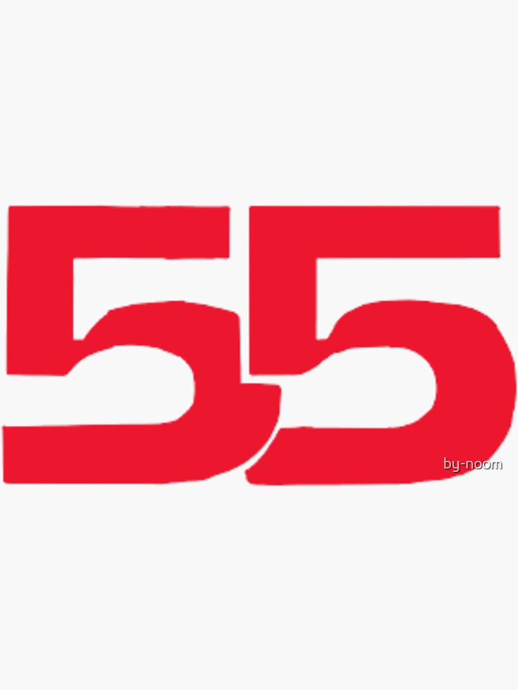 "Carlos Sainz 55" Sticker for Sale by by-noom | Redbubble