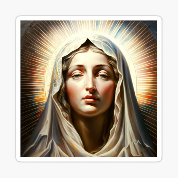 "Mother Mary" Sticker for Sale by GabrielMadrasse | Redbubble