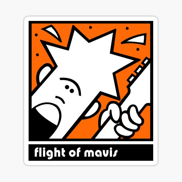 "FLIGHT OF MAVIS concert tour" Sticker for Sale by Teraclothing | Redbubble
